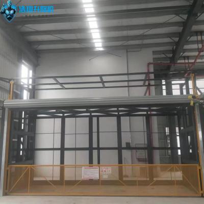 China Heavy Duty Reciprocating Vertical Pallet Lift Counterweight Door 8T 5m for sale