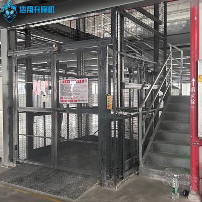 China Indoor Loft Style Hydraulic Cargo Lift  For Factory Machinery 6T 8M 380V for sale