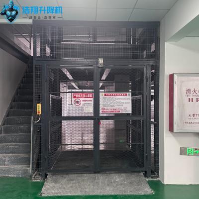China Indoor Vertical Mezzanine Material Lifts 3Ton 5M For Stairs Goods Customized for sale