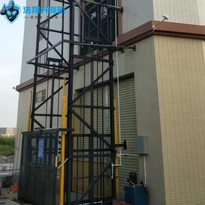 China Heavy Duty Industrial Mezzanine Pallet Lift 4 Floors 5T 10M Counterweight Door For Goods for sale