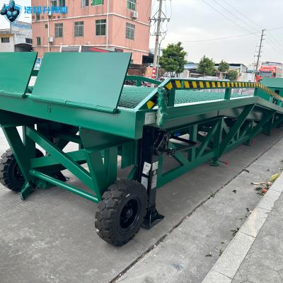 China ODM Hydraulic Yard Portable Forklift Ramp For Truck Container Loading for sale