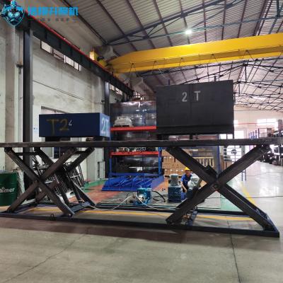 China Plataforma de elevación de tijeras estacionaria antiderrapante de 10T con altura máxima de 5000 mm en venta