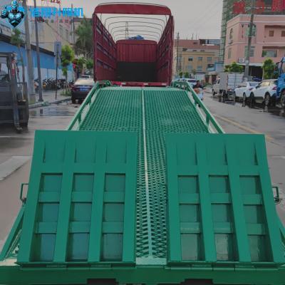 China 11ton Truck Portable Loading Dock Ramp Adjustable Container Loading Ramp Hydraulic Load Ramp for sale