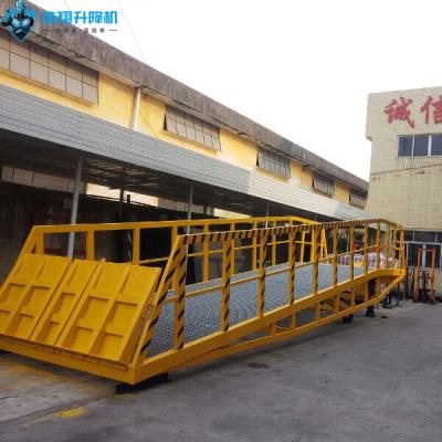 China 12t China Supplier Container Loading Dock Leveler Hydraulic Mobile Dock Loading Ramp Unloading Yard for sale