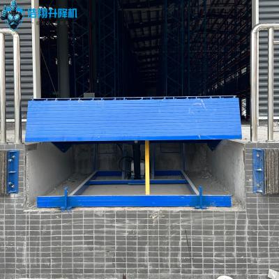 China 6T Adjustable Hydraulic Static Warehouse Container Stationary Logistics Dock Leveler for sale