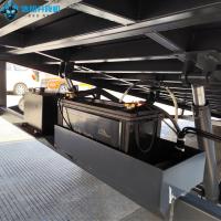 China Mobile Forklift Container Truck Loading Unloading Platform Dock Yard Ramp With 2 Wheels for sale