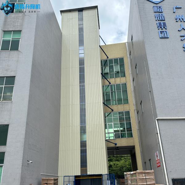 Quality 3Ton Hydraulic Guide Rail Cargo Lift for Warehouses for sale