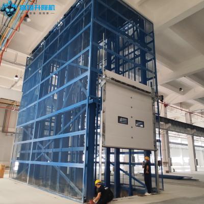 China Elevador de Guia Hidráulico Personalizado para Carga Industrial AC380V 50Hz à venda