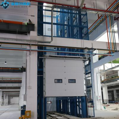 China Elevador de carga hidráulico de guia ferroviário 1000-15000kg Capacidade à venda