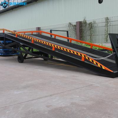 China CE Hydraulic Container Loading and Unloading Equipment Forklift Container Mobile Loading 10ton Dock Ramps for sale