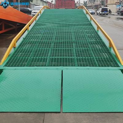 China Factory Sale New 10 Tons Mobile Loading Bridge Container Ramp for Forklift Warehouse Movable Loading Dock Ramp Truck for sale