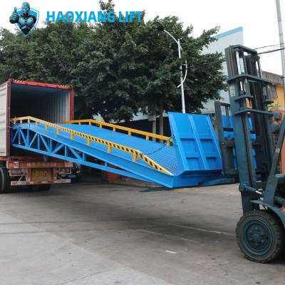 China Adjustable Load Capacity 10-20 Tons Warehouse Loading Ramp – Hydraulic Container Dock Ramp for sale