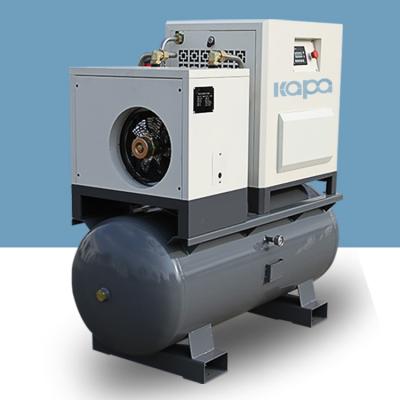Cina Il laser che taglia 4 in 1 7.5kw 10hp ha integrato il compressore d'aria della vite montato con l'essiccatore dell'aria e della cassa d'aria in vendita