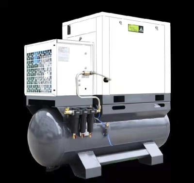 Cina 7.5kw integrati avvitano il compressore d'aria con il taglio del laser del carro armato 300l in vendita
