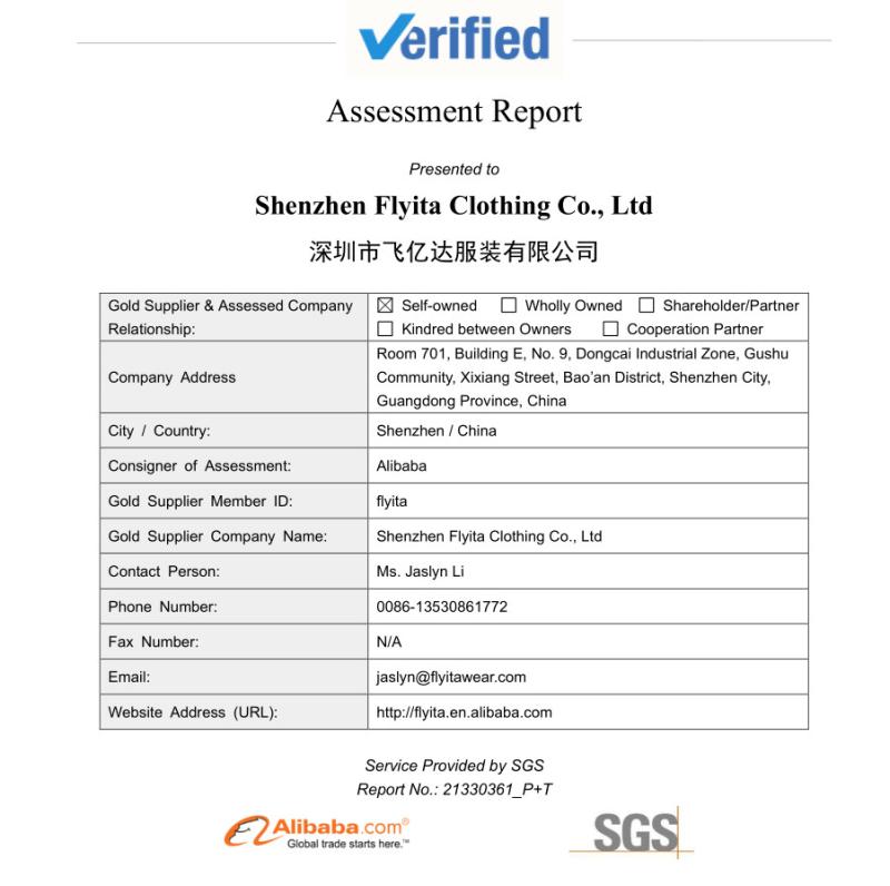Assessment Report - Shenzhen Flyita Clothing Co.,Ltd