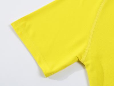 Cina Poliestere su ordinazione 100% di forma fisica della maglietta di Logo Hot Selling Gym che esegue le magliette gialle degli sport degli uomini di secchezza rapidi degli abiti sportivi in vendita
