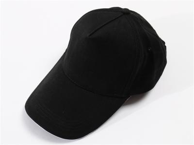 Cina Berretto da baseball nero di vendita caldo ricamato di colore del cotone all'aperto degli uomini delle donne misura pannello su ordinazione di logo 6 in vendita