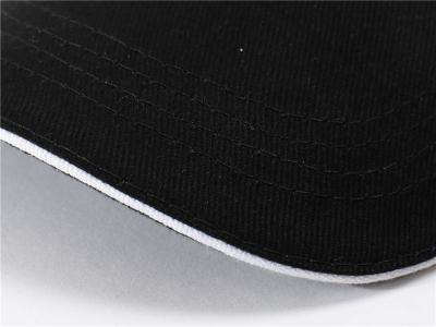 Cina Berretto da baseball nero di vendita caldo ricamato di colore del cotone all'aperto degli uomini delle donne misura pannello su ordinazione di logo 6 in vendita
