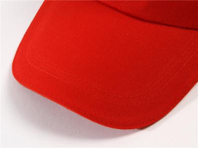 Cina tela respirabile del cotone di colore rosso dello SGS di Mesh Caps Embroidery di baseball di 60cm in vendita