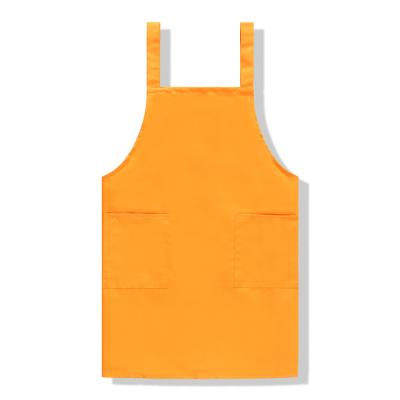 Cina Poliestere 200g di 85% che cucina il ODM arancio di colore del grembiule della spalla unisex in vendita