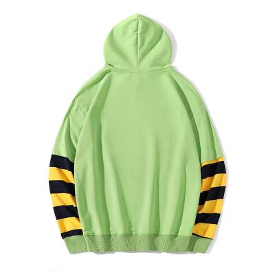 Cina Logo ricamato su ordinazione di maglia con cappuccio lunga della manica del poliestere di verde 25% dell'OEM in vendita