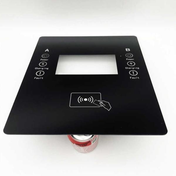 Quality Aluminosilicate Electronic Float Black Silk Screen Glass For New Energy Auto for sale