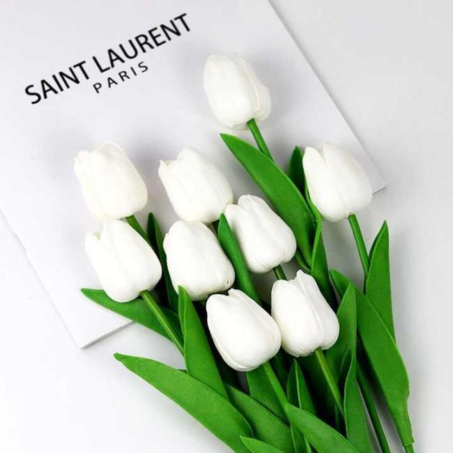 Artificial Factory Tulip Flower Wedding PU Real Touch Fake Flowers Tuliper Decor Arrangement Bouquets Artificial Tulip