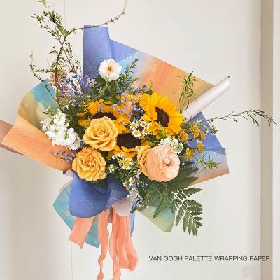 Cina Fiorista creativo Wrapping Paper della pittura a olio 50cmx60cm alto GSM in vendita