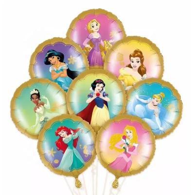 China Wholesal princess helium foil 18inch foil balloon for party birthday gift decoration for sale