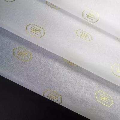 China Gold Logo Acid Free Fancy Art Paper Greeting Card Offset Kraft Tissue Packaging Paper for sale