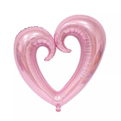 Cina Palloncini a elio in lamina di alluminio a forma di cuore da 18 pollici per la festa nuziale di compleanno in vendita