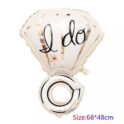 Cina Diamond Ring Shape IO FARE i palloni di alluminio della stagnola del film per la festa nuziale in vendita
