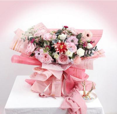 中国 花束の花屋のための型新聞防水花の包装紙 販売のため