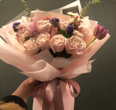 中国 花の包装のための韓国の半透明なプラスチック花束のギフトの包装紙 販売のため