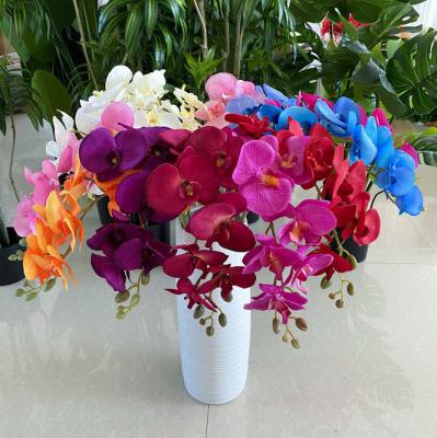 China Natuurlijke Real Touch Latex Moth Orchid Decoratieve Kunstbloem Vlinder Orchidee Te koop