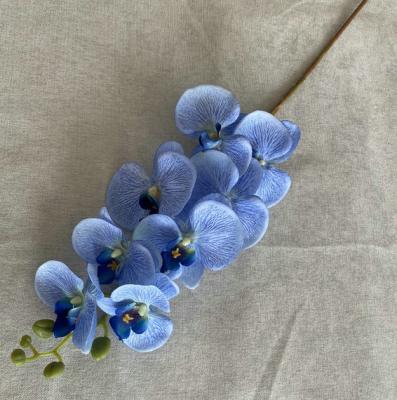 China Natuurlijke Real Touch Latex Moth Orchid Decoratieve Kunstbloem Vlinder Orchidee Te koop