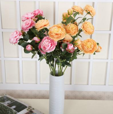 Cina Bouquet di fiori artificiali decorativi Fiori di peonia per matrimoni domestici in vendita