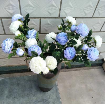 Cina Bouquet di fiori artificiali decorativi Fiori di peonia per matrimoni domestici in vendita