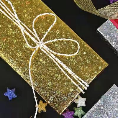 China Happy Birthday Glitter Gift Wrapping Paper 50cm*70cm for sale