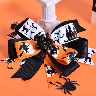 中国 グロスグレーン プリント ハロウィーンのリボン ロゴ付き ギフト包装パーティー飾り 販売のため