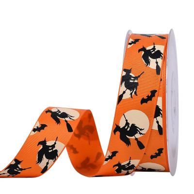 中国 グロスグレーン プリント ハロウィーンのリボン ロゴ付き ギフト包装パーティー飾り 販売のため
