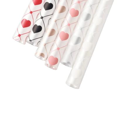 中国 霧のOPPラブパターン PE 防水花包装紙 塗装印刷 販売のため