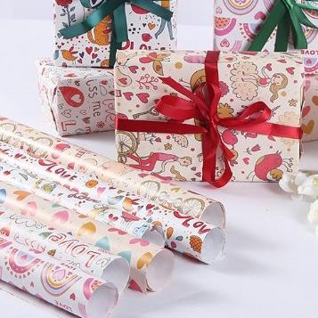 Cina Tecnologia di stampa a getto d'inchiostro Carta di avvolgimento per compleanno Carta regalo Rollo di carta di avvolgimento in vendita