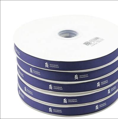 Cina Polyester Custom Logo Ribbon Roll Gift Wrap Decorato Con Luxury Ribbons Per Gift Wrap in vendita