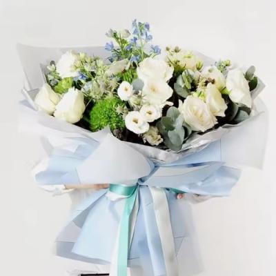 China Recycled Pulp Magnetic Lines Flower Wrapping Paper for Gravure Printing Compatibility for sale
