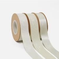 中国 オーダーメイド 彫刻リボン クラフト 包装 持続可能 ポリエステル グリッター サタン グロスグライン 販売のため