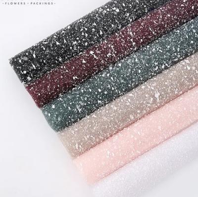 Cina Carta di avvolgimento a maglia di neve di design elegante in colori vivaci per imballaggi di fiori in vendita