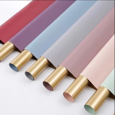 中国 64X34X0.36cm 井戸 ハンドフィール 双面プラスチック 花の包装紙 金 販売のため