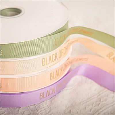 Polyester rubans cadeaux imprimés sur mesure pour les arcs Artisanat Vêtements et décoration de cadeaux