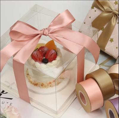Cina Nastro per regalo in satinato di poliestere 196 colori per faccia singola e doppia in vendita
